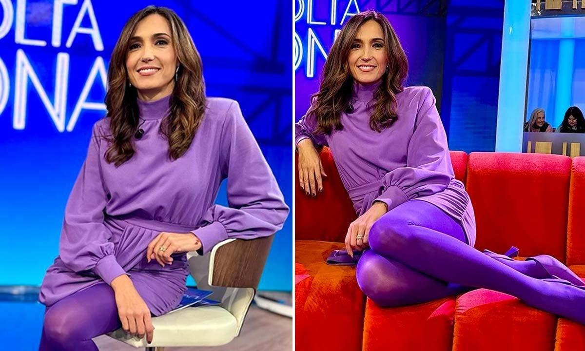 Caterina Balivo with a Purple Total look: Shows off the Trendy Color to Stand out! | by She look ...