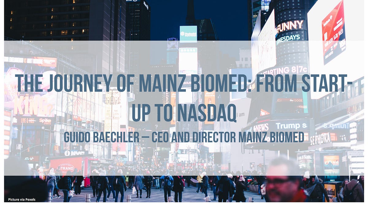 The Journey of Mainz BioMed: From Start-up to a NASDAQ Listing | by ...