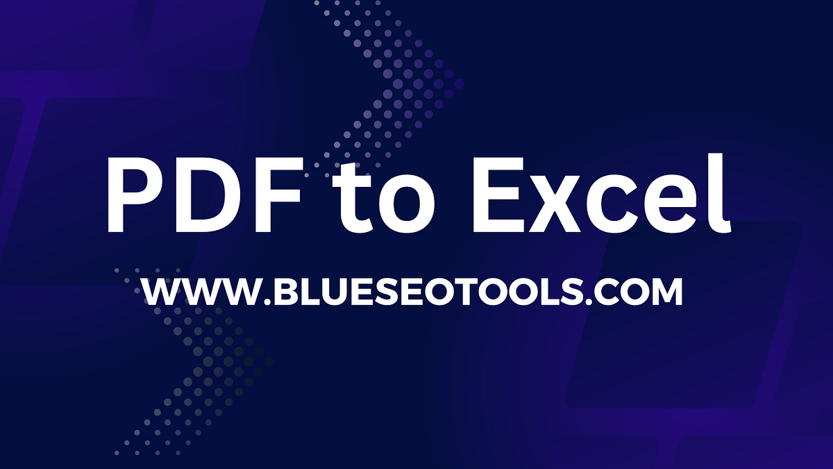 how to convert pdf to excel free. Do you need to extract tables or data ...