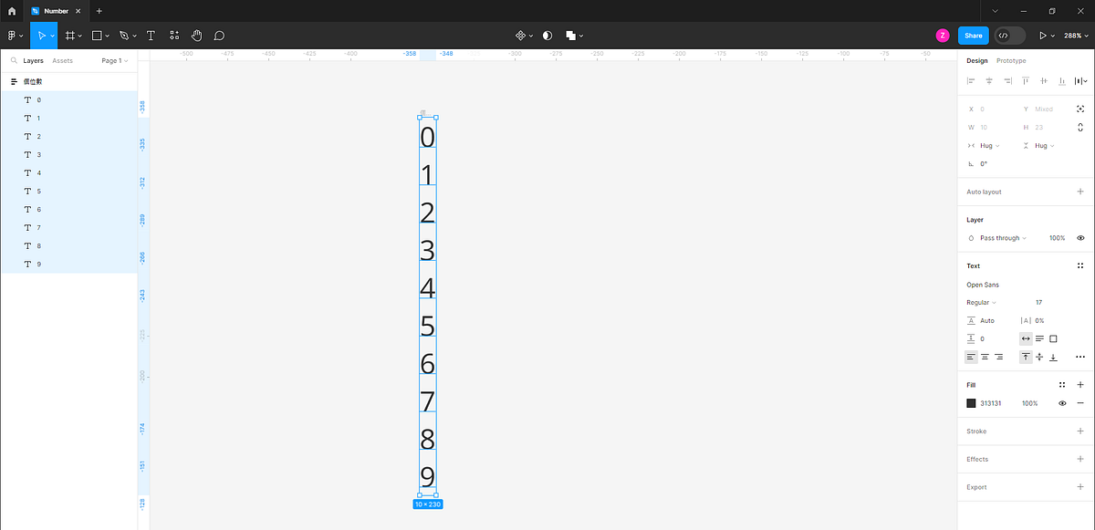 使用 Figma 或 Protopie 製作數字滾動效果-Useing Figma or Protopie establish number scrolling animation | by ...