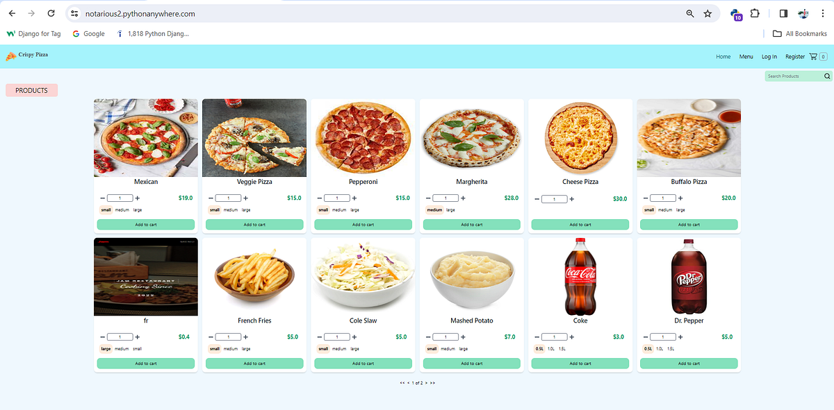 Django Pizza Delivery App in Django #Chapter-14 - Sintu S@mson - Medium