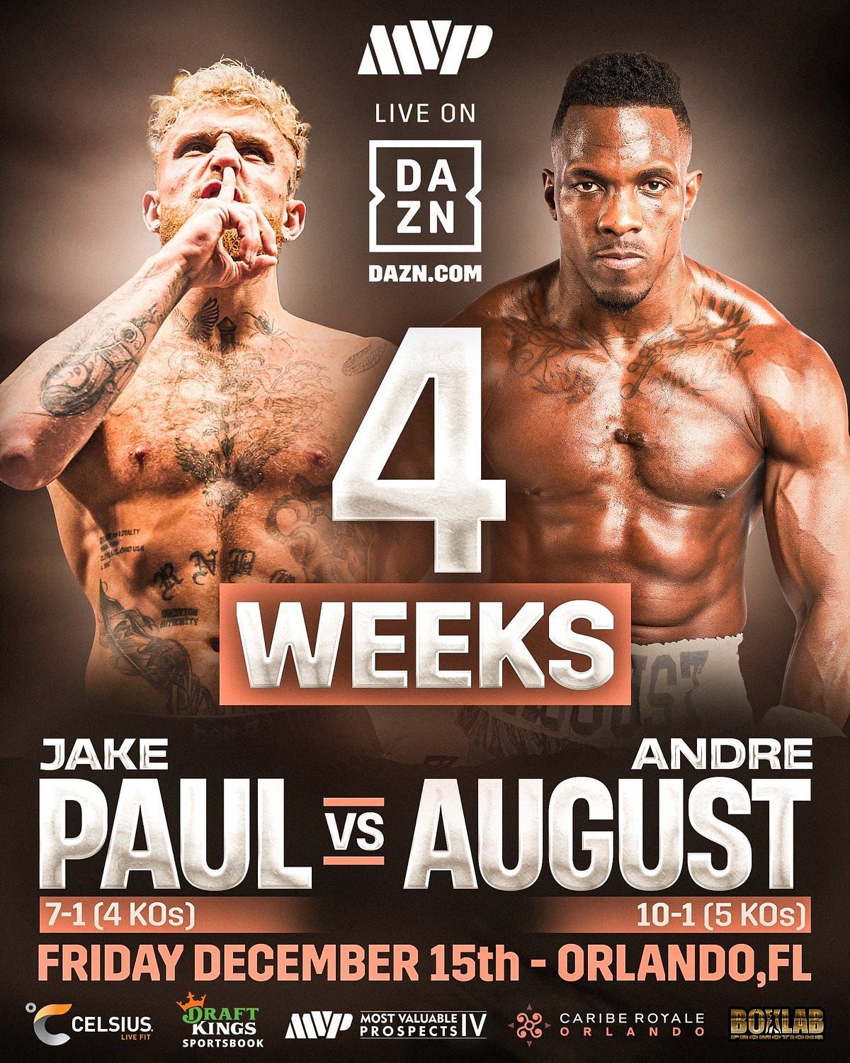 Jake Paul vs Andre August Fighting Live 2023 |Caribe Royale Orlando ...
