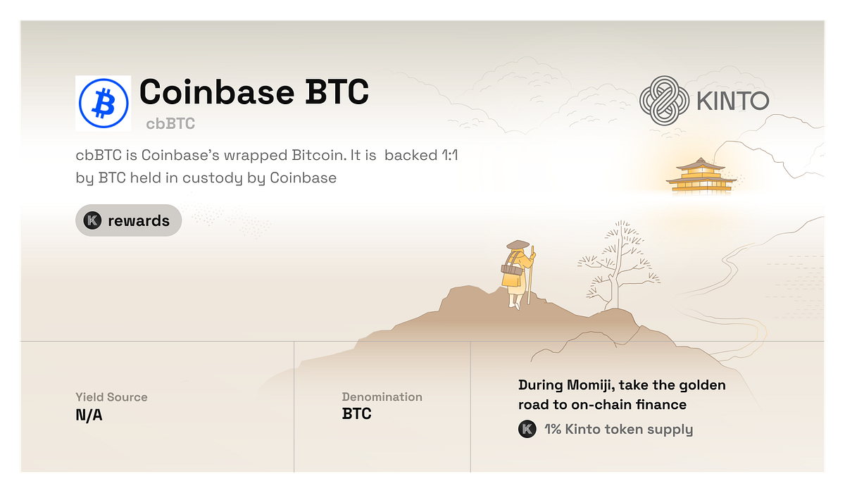 Kinto Launches Coinbase Wrapped BTC (cbBTC) | by Kinto | Kinto | Medium