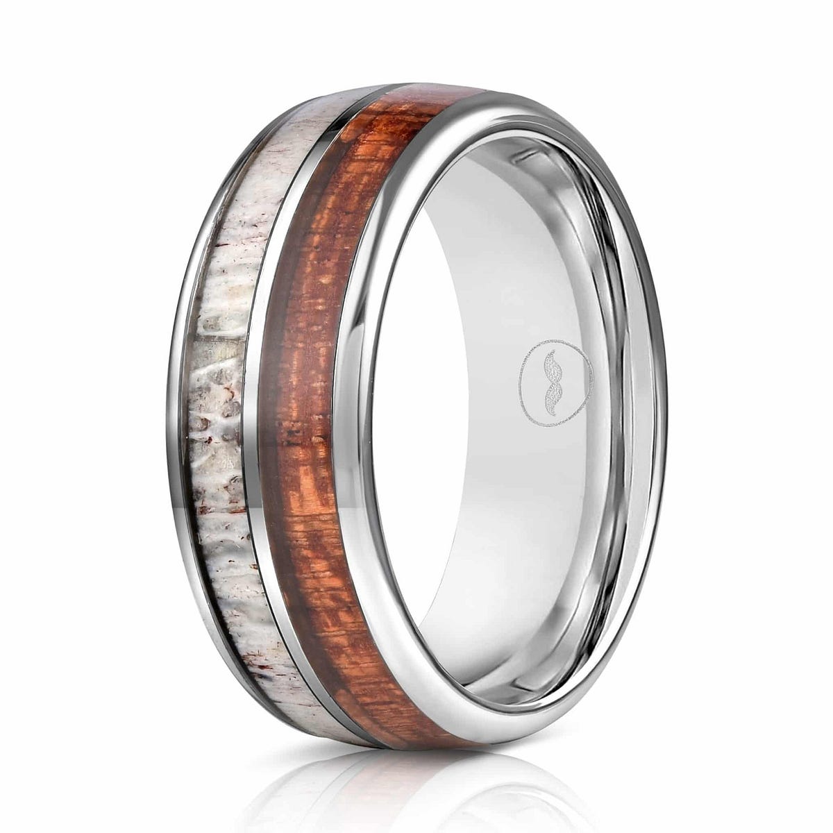 The Whitetail: A Unique Mens Wedding Band That Combines Wooden Wedding ...