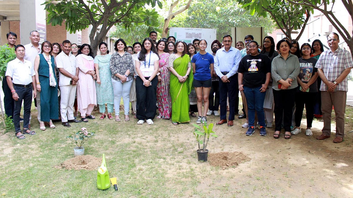 Students, faculty, and staff assembled to plant saplings and pledged to ...