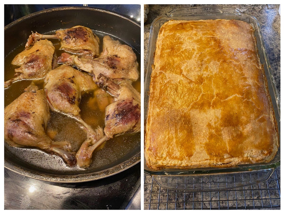 Canard Confit et Navet en Pâtisserie — Duck Confit with Apple-poached ...