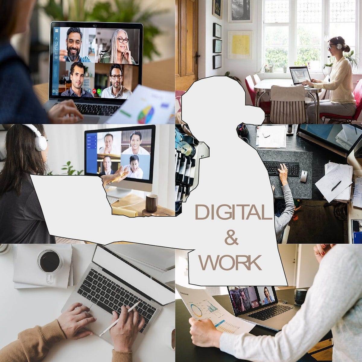 DIGITAL AND WORK. Today, a large part of the population… | by Marta ...