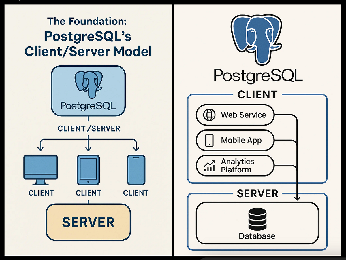 Understanding PostgreSQL Architecture: The Client-Server Model Demystified | by Jeyaram ...