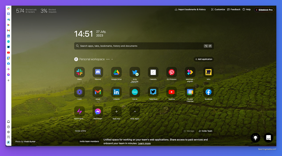 Using Sidekick As My Primary Browser Again | by Andy Sporring | Taking ...