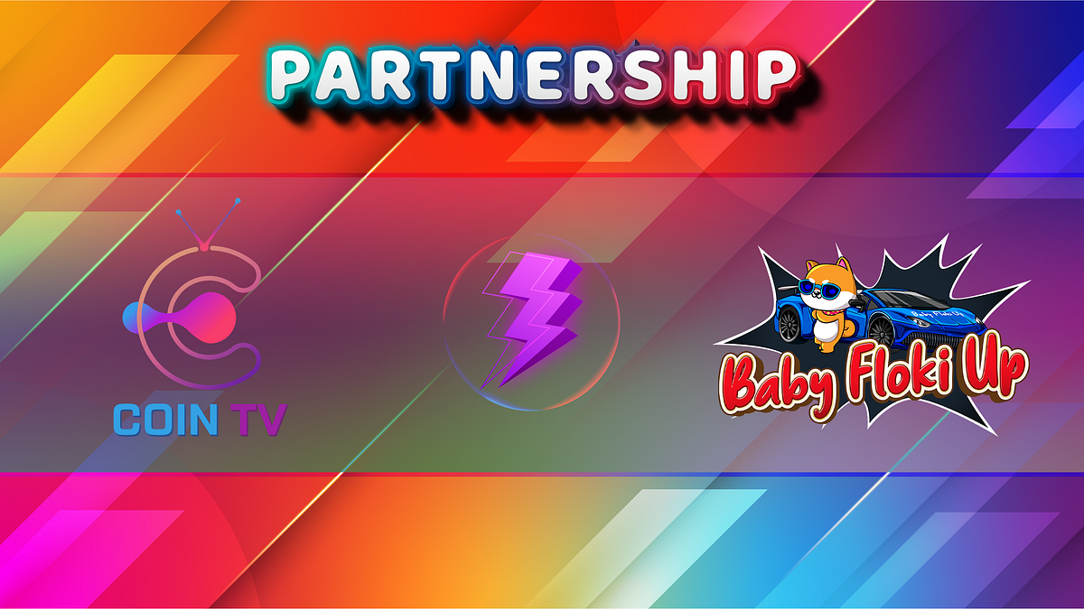 Baby Floki Up X CoinTV - Baby Floki Up - Medium