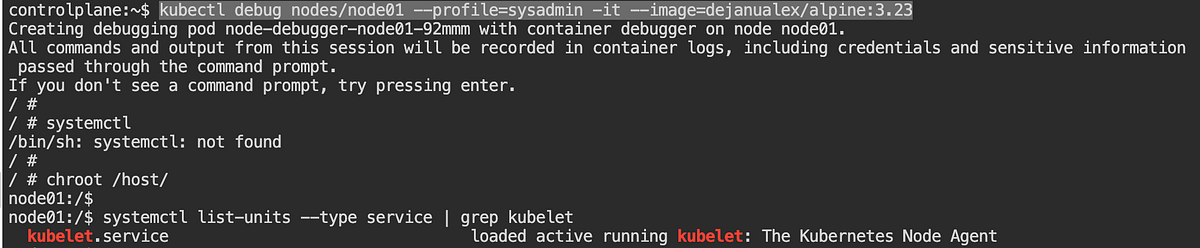 k8s debug pod. SSH-like access to the node | by Dejanu Alex | Medium