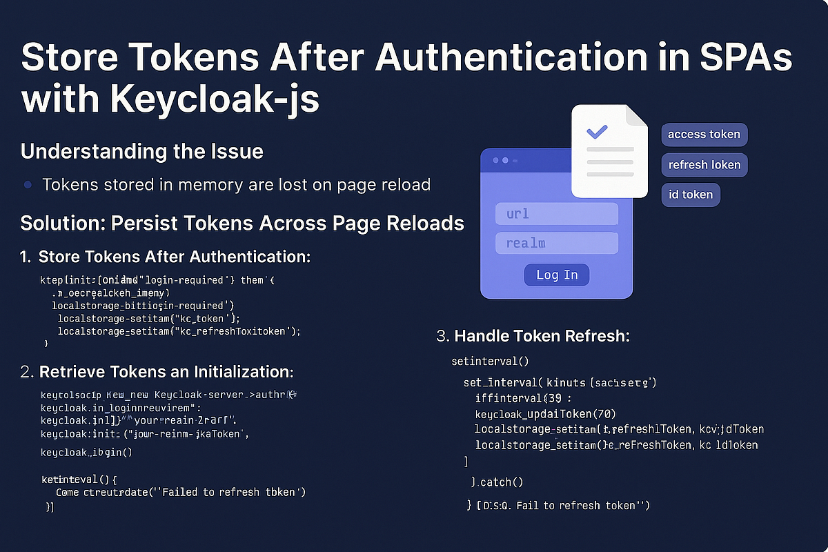 🔁 Fixing Keycloak Auto-Redirect on Refresh: How to Persist Authentication in SPAs | by Er Raj ...