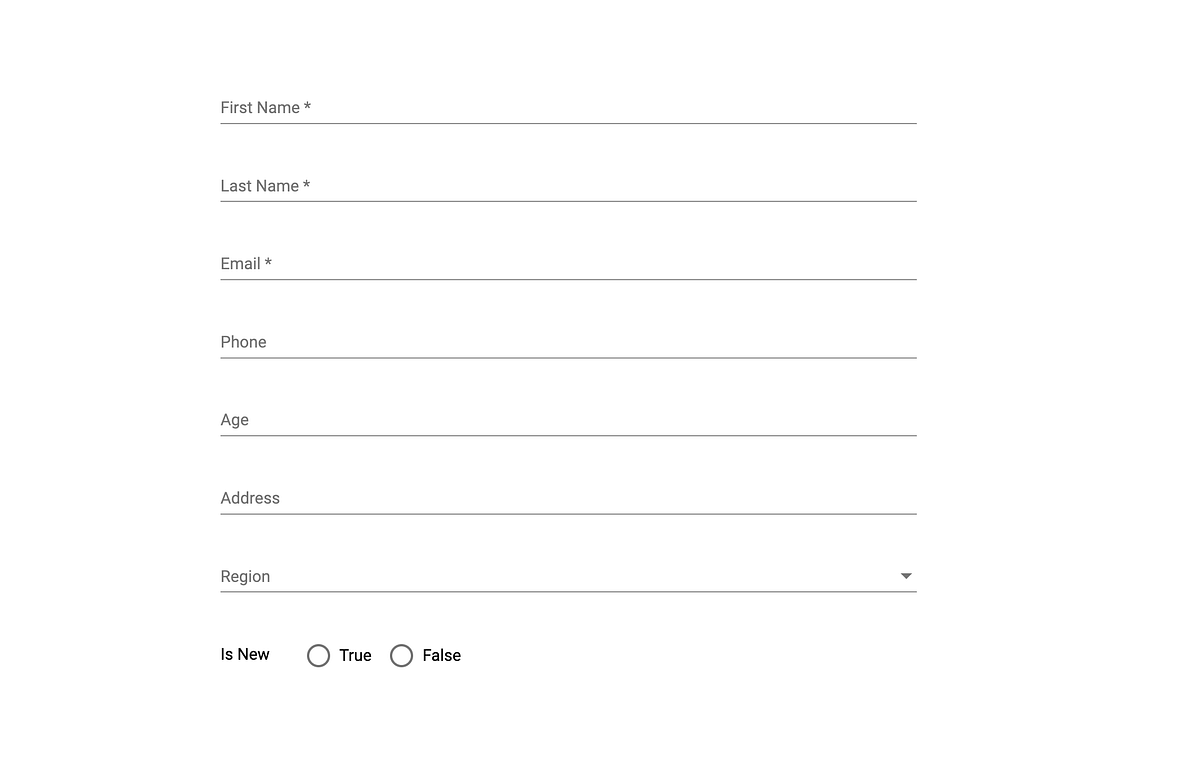 Create an Angular Material Form using a Data Model | by Nik | stackjoy
