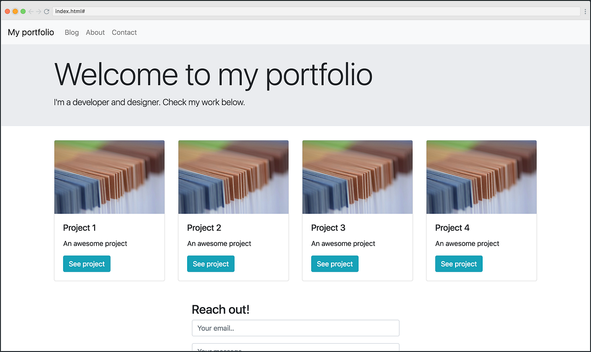 Building your first Bootstrap 4.0 site | by Per Harald Borgen | We’ve ...