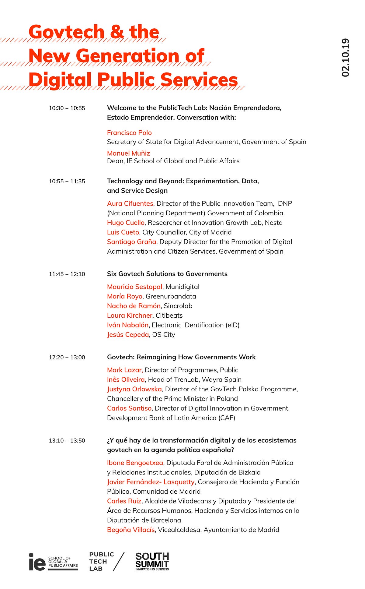 Govtech Agenda at South Summit | by PublicTech Lab | publictechlab | Medium