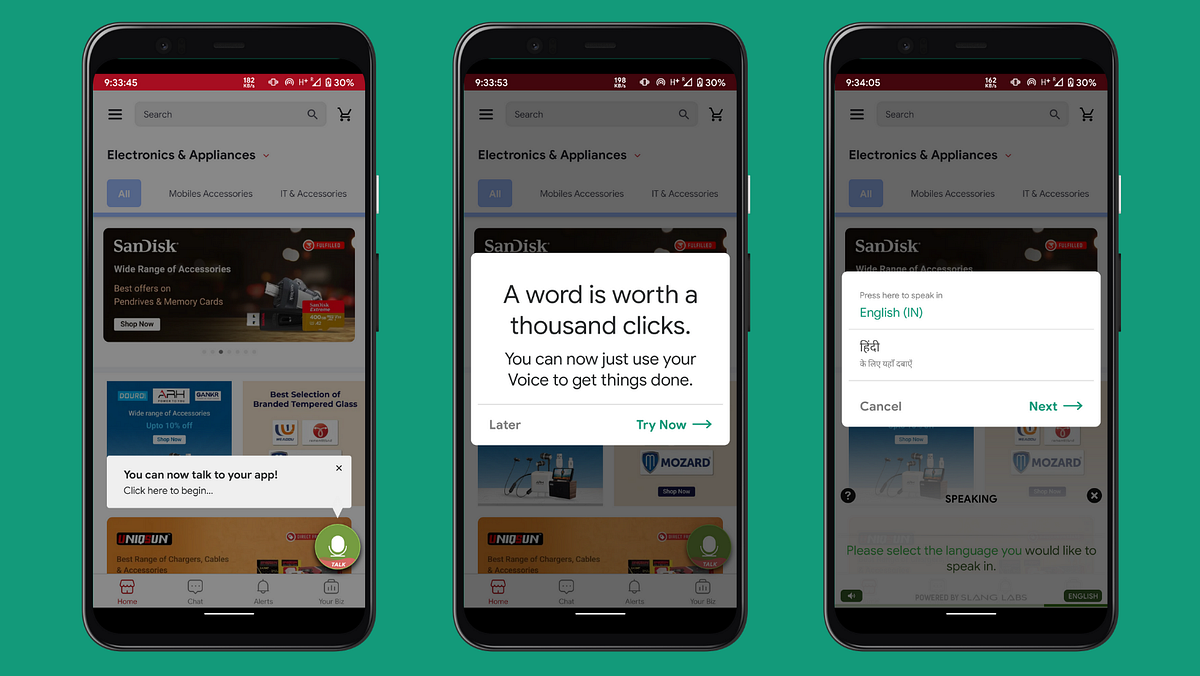 Voice Assistant in Apps: Udaan B2B Marketplace App | by Deepak Nahar ...