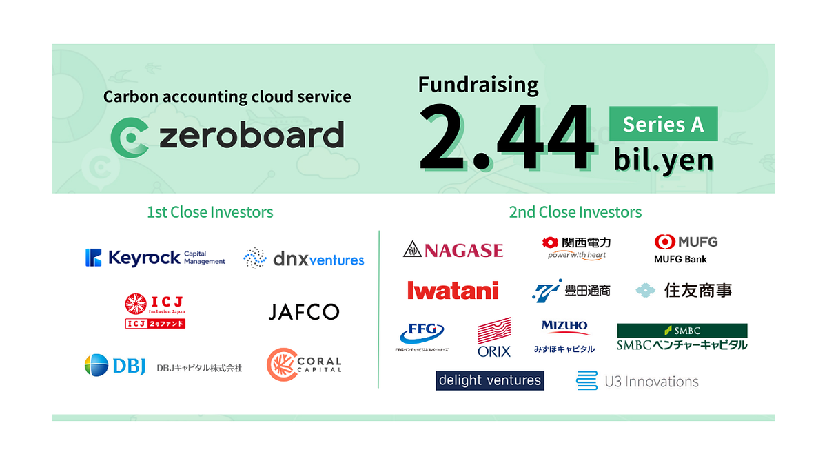 Zeroboard, Carbon Accounting Service, Raises JPY 2.44bn in Series A | by Norbert Gehrke | Tokyo ...