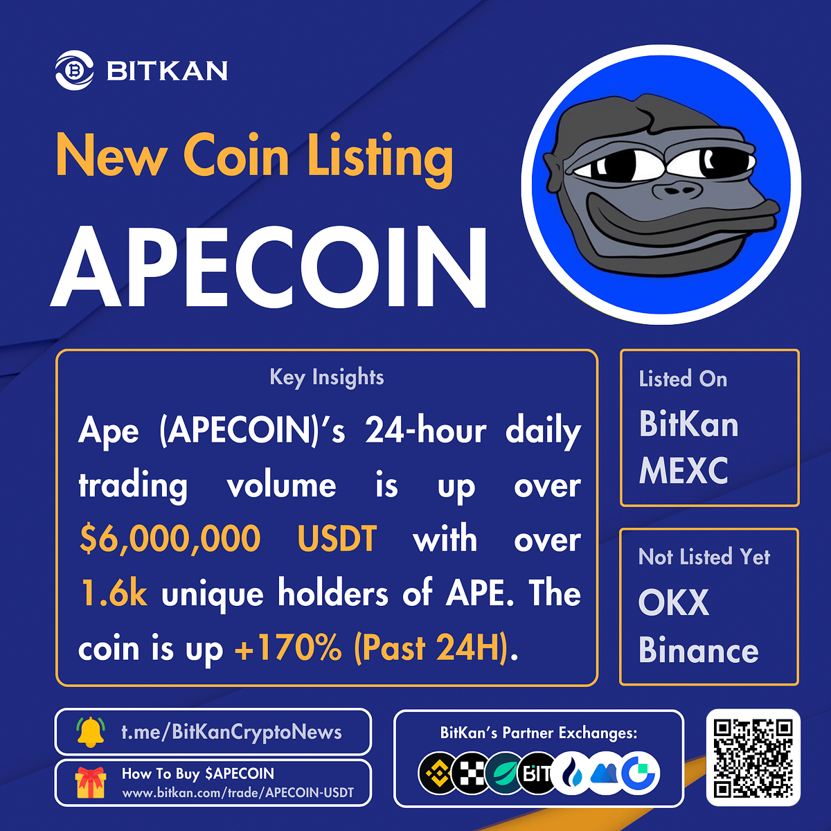 How To Buy Ape (APECOIN)— BitKan Crypto Broker Exchange | by BitKan | BitKan Hub | Jun, 2024 ...