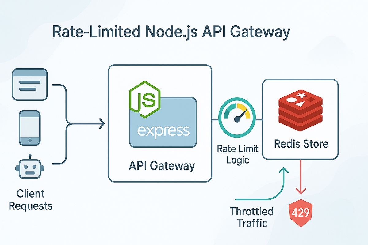 Building a Rate-Limited API Gateway in Node.js with Redis and Express | by Hash Block | Jul ...