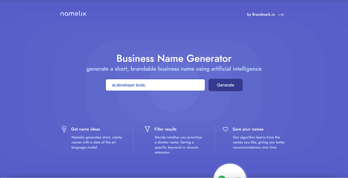 Discover the Magic of Namelix: Business Name Generator | by Dariush ...