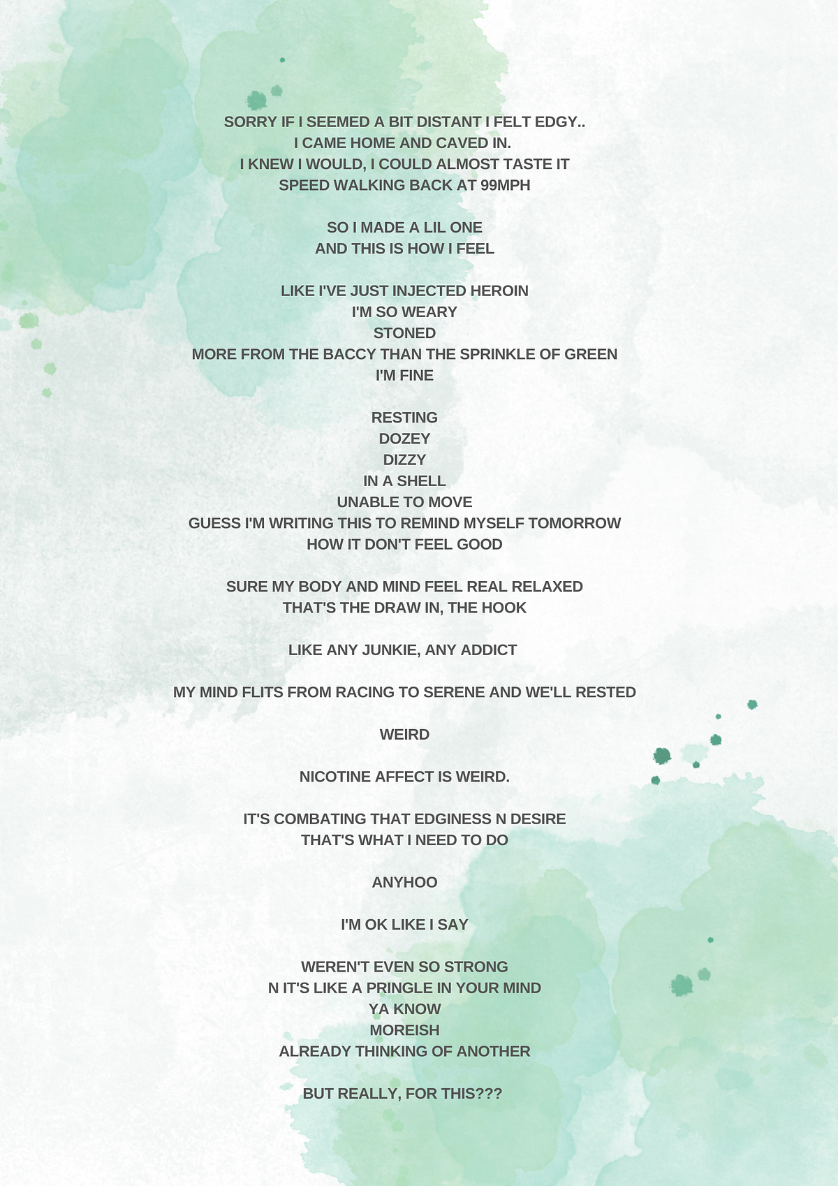 Like any Junkie. poem about addiction | by Emma Davey Poet & Writer ...