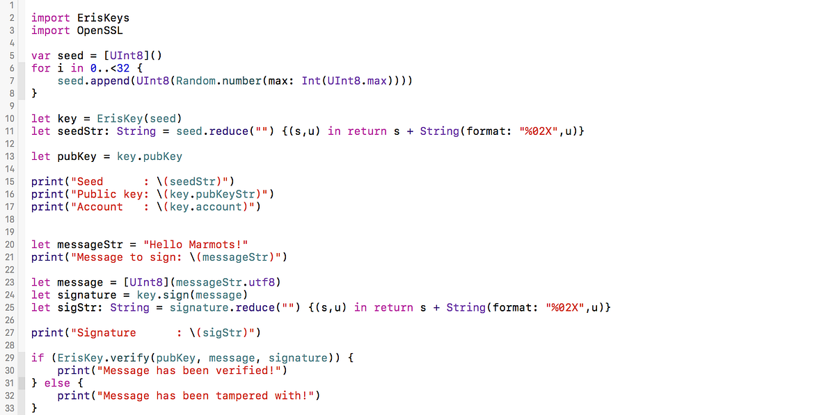 Generating Keys for the Burrow Blockchain using Swift | by Alex Tran ...