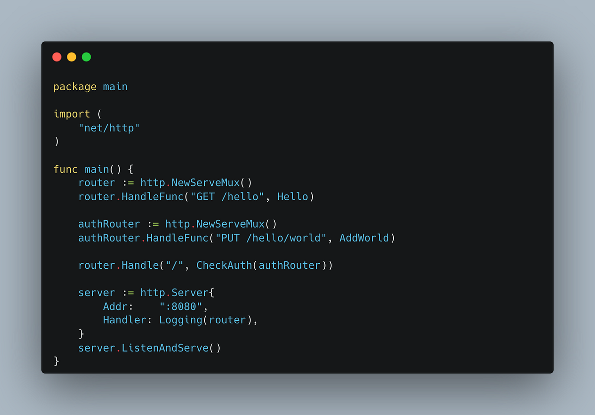 Building A Vanilla API Server Using Go 1.22, with Middleware, Path Parameters, Method ...