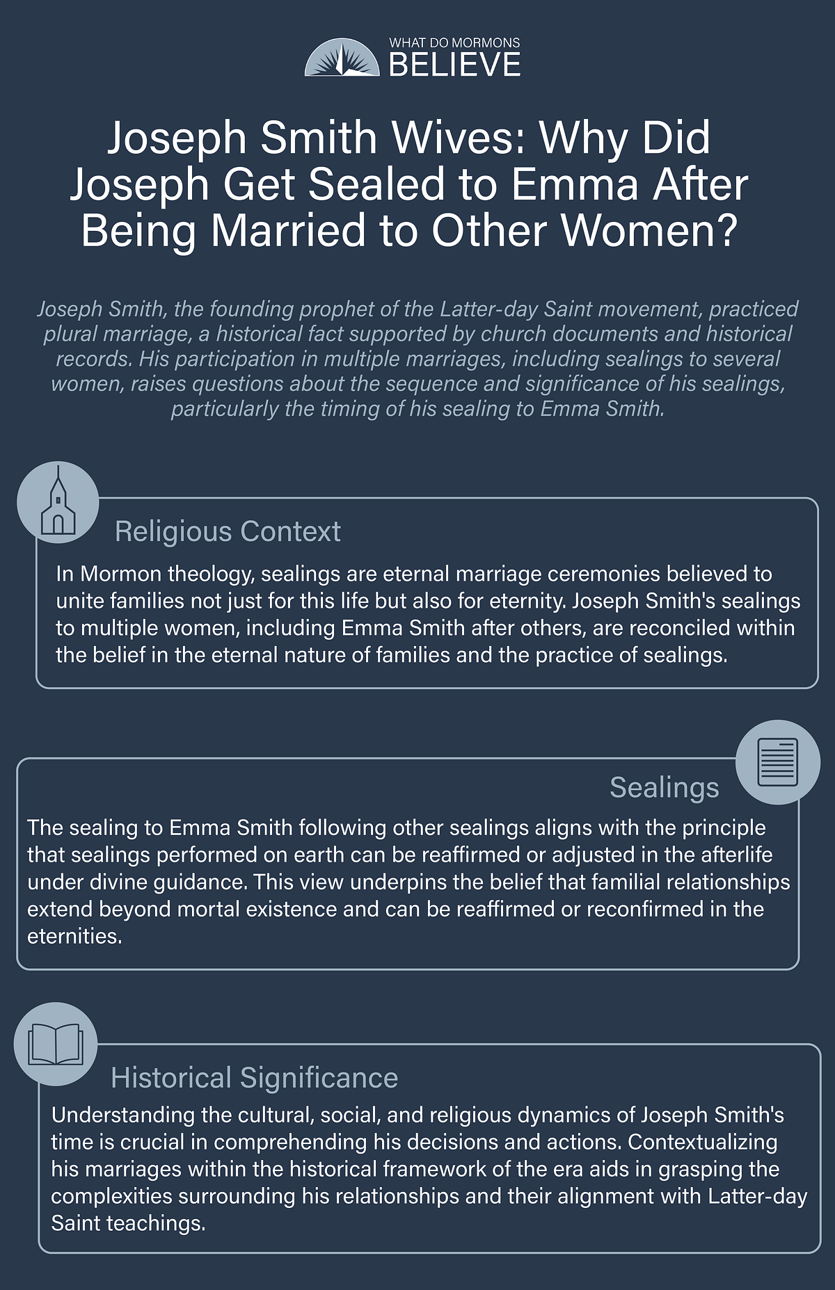 Joseph Smith Wives: Why Did Joseph Get Sealed to Emma After Being ...