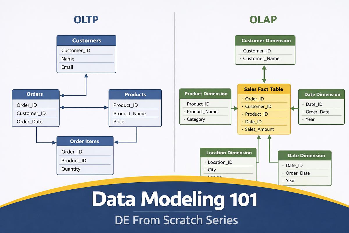 Data Modeling 101 (Article:01) — DE from Scratch Series — Intro to Data ...