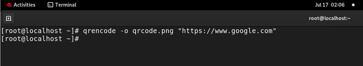 Creating and reading qr codes from the terminal in Linux | by Naman Sharma | Medium