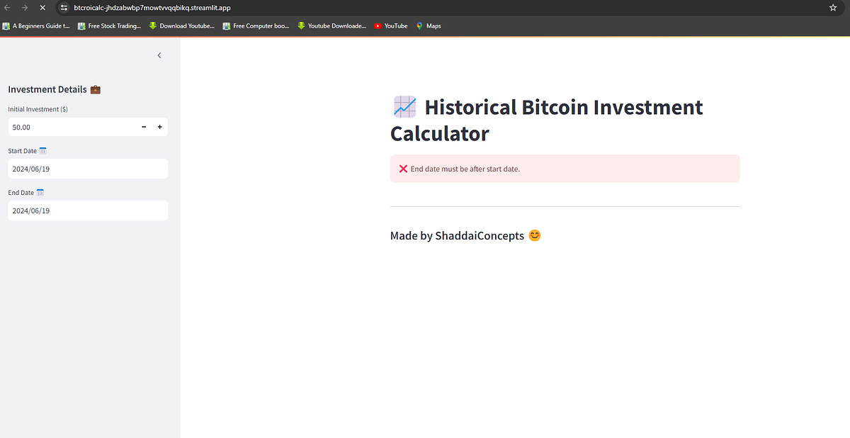 🚀 Visualize Your Crypto Growth: The Bitcoin Investment Calculator You Need! 📈💰 | by SHADDAI ...