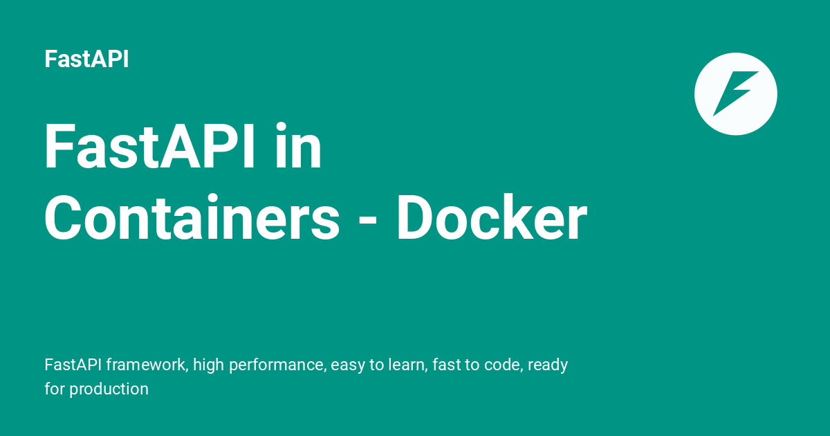 Deploying FastAPI with Docker. A Complete Guide to Containerizing and ...