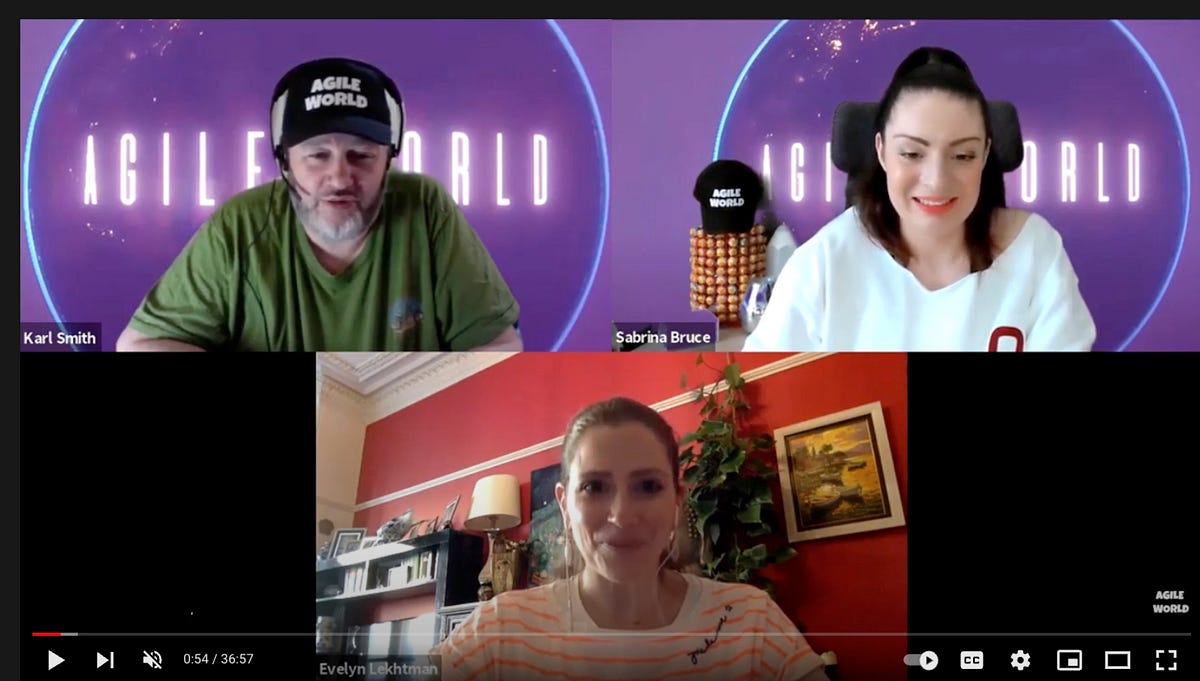 Agile World S2 E11 Sabrina C E Bruce And Karl A L Smith Interview Evelyn Lekhtman About Agile