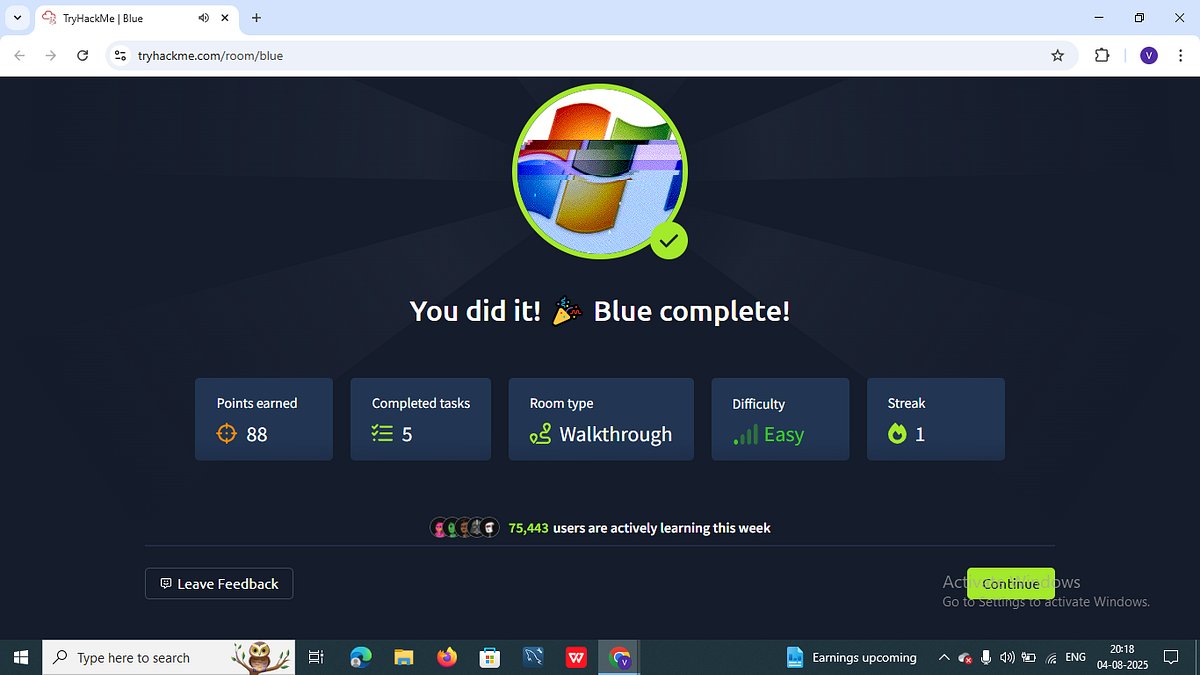 TryHackMe: Blue Room — Complete Walkthrough & Experience | by Vikash ...