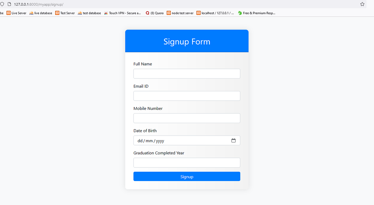Absolute Beginner Guide to Implementing Signup and Login using Django | by biswajit panda | Medium