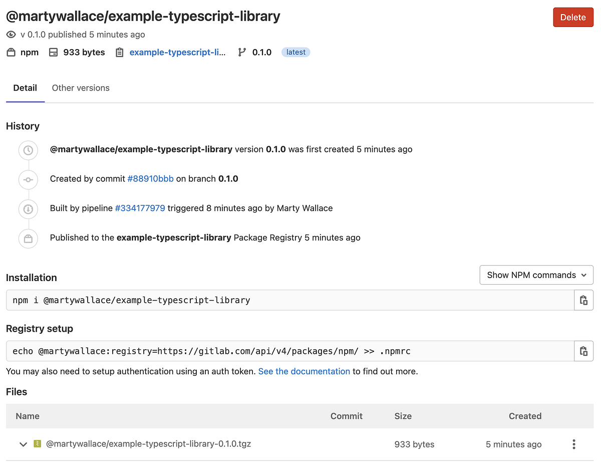 Building a CI/CD Template to Publish TypeScript Libraries to the GitLab ...