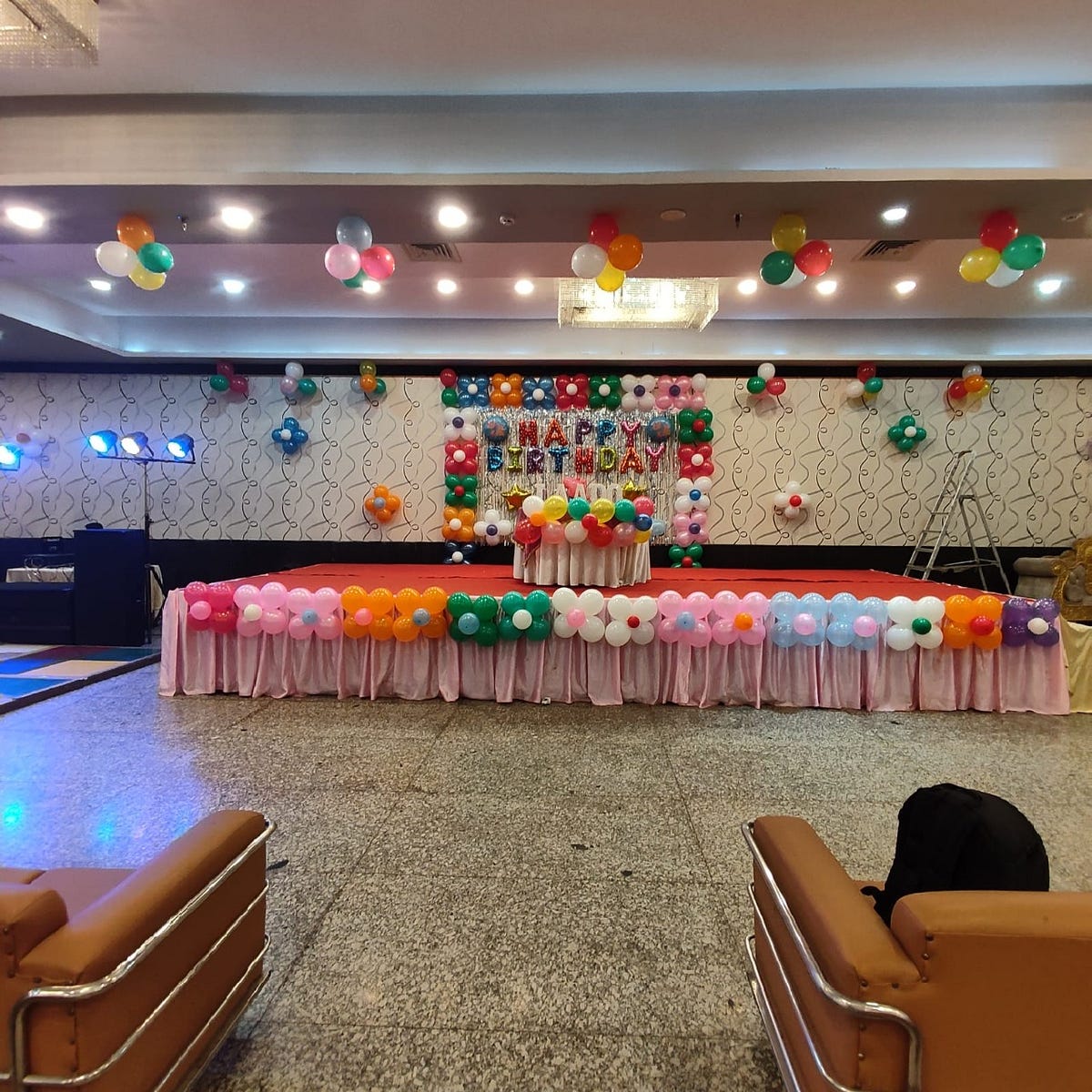 Multicolor HBD Balloon Decoration | by Service Corners | Medium