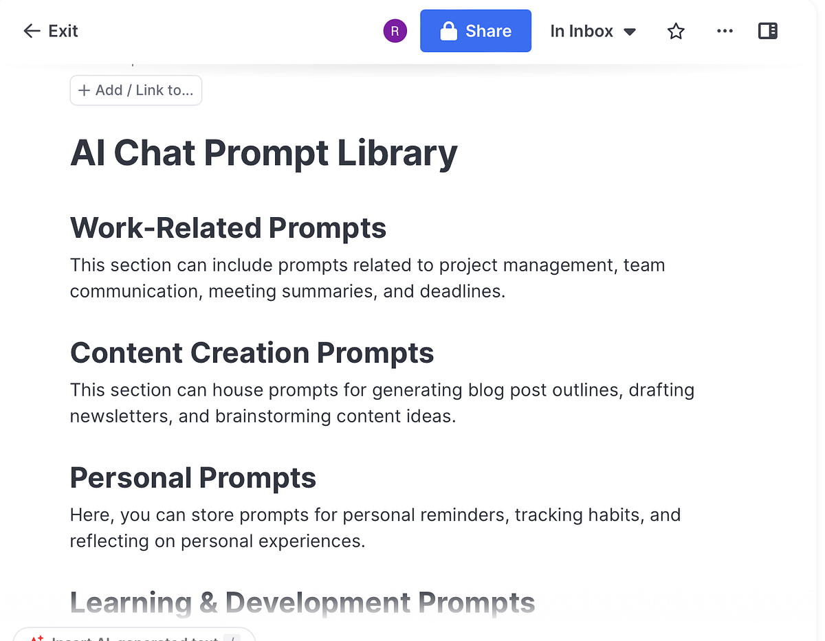 Crafting the Ultimate Prompt Library for Mem Chat (and ask Chat to ...