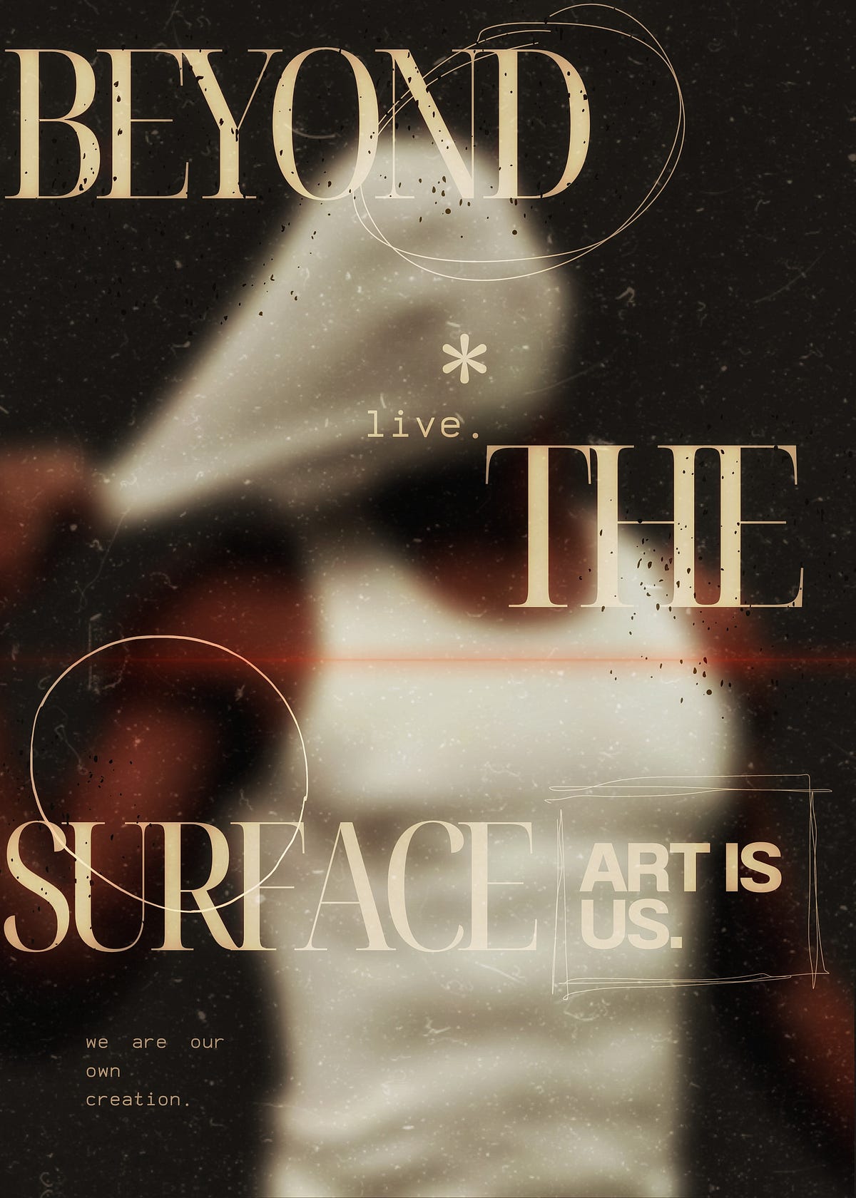 "Beyond the Surface" is an abstract piece that challenges the way we ...