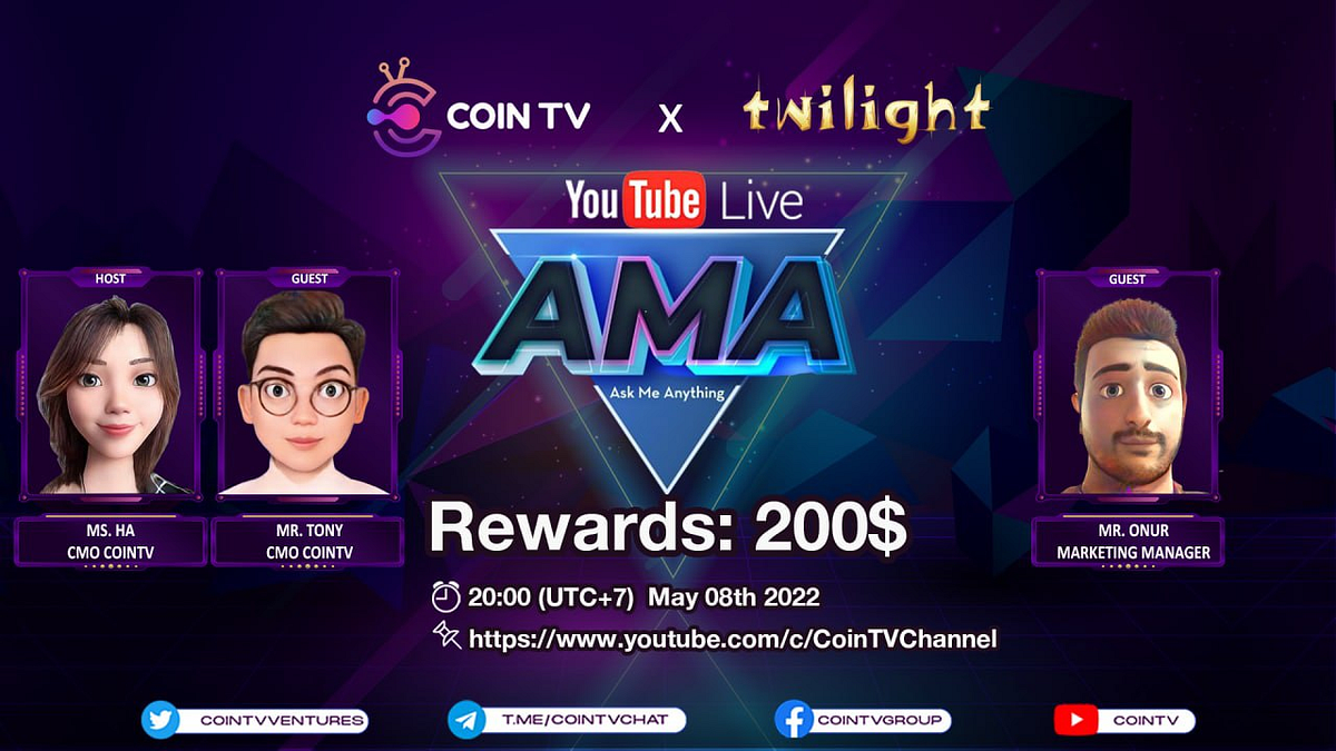 📺#AMA_LIVESTREAM_SERIES📺 COINTV x TWILIGHT GAMEFI - Twilight NFT - Medium