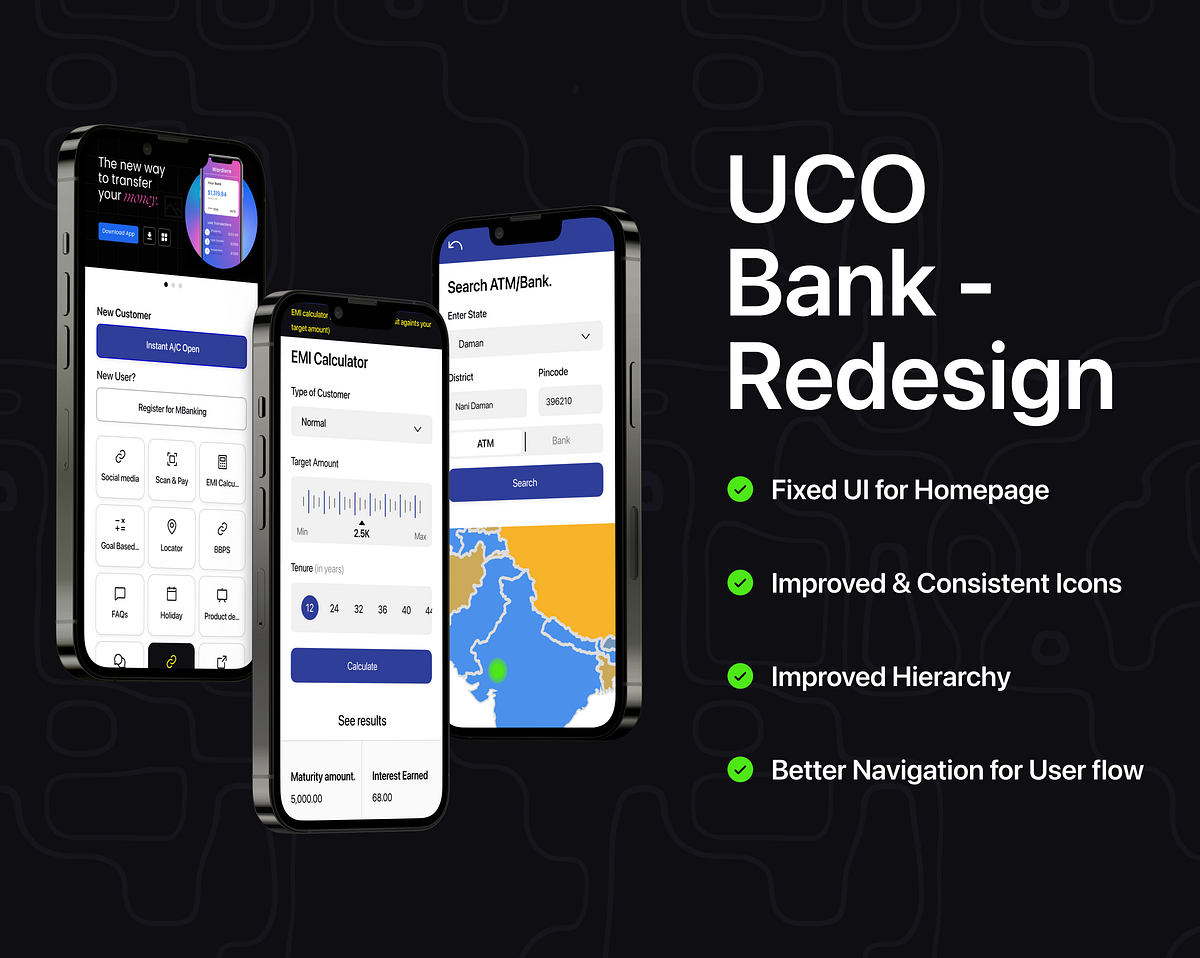 Revamping UCO Bank’s UI: A Casual Dive into Design Fixes | by Pratik ...