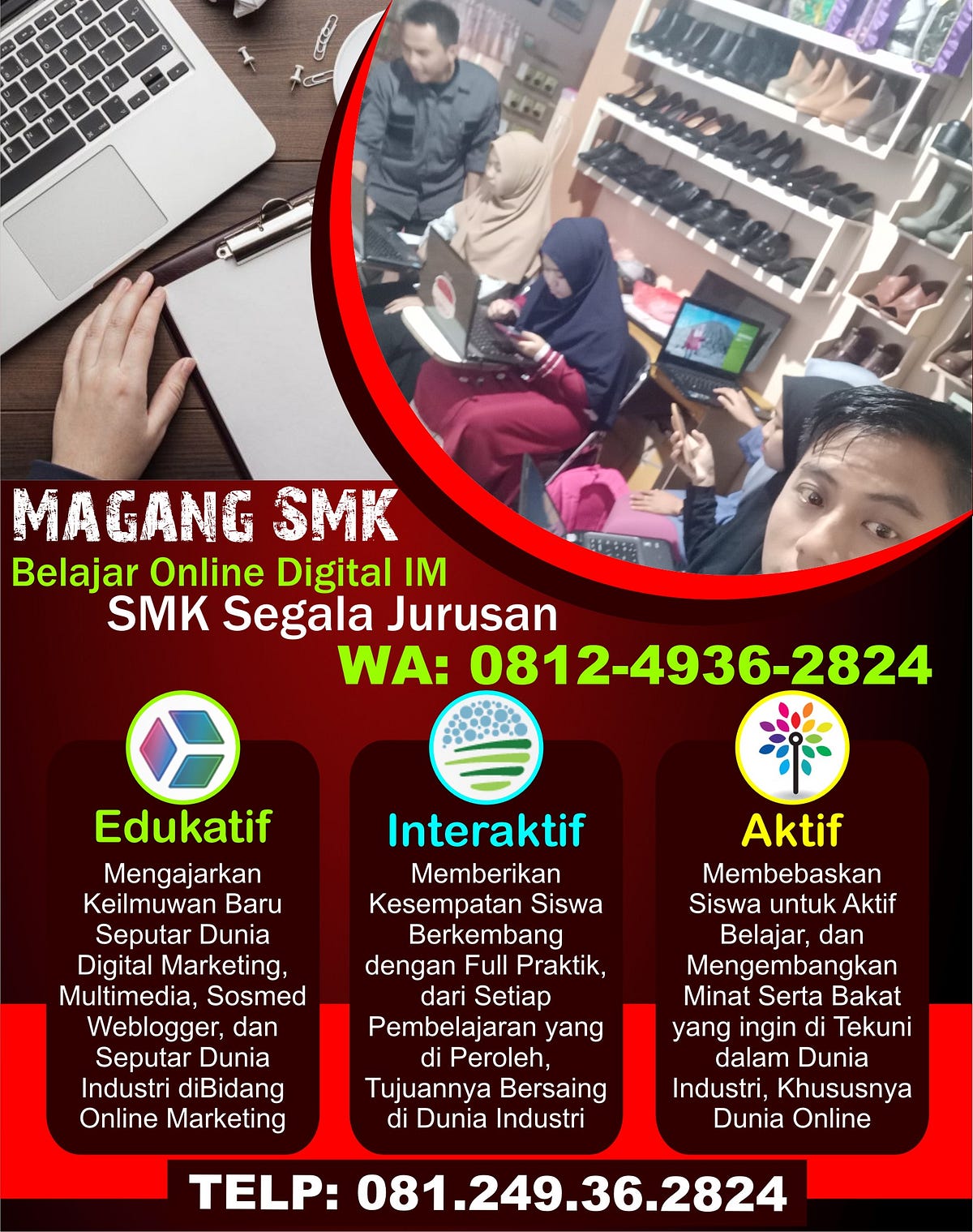 MAGANG, 0812.4936.2824, Magang SMK Multimedia Malang, Magang SMK Lawang ...