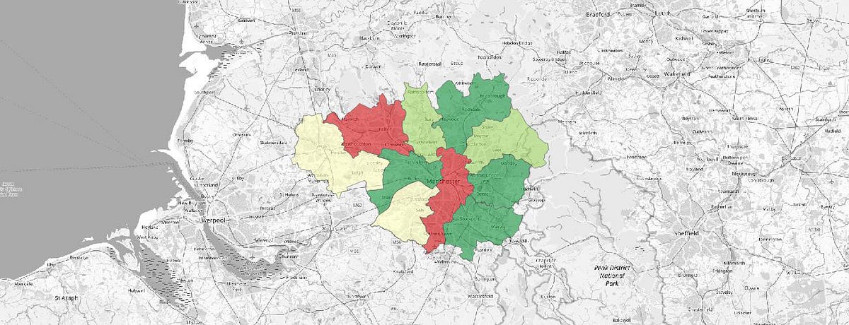 Visualising data about Greater Manchester authorities on maps with QGIS ...