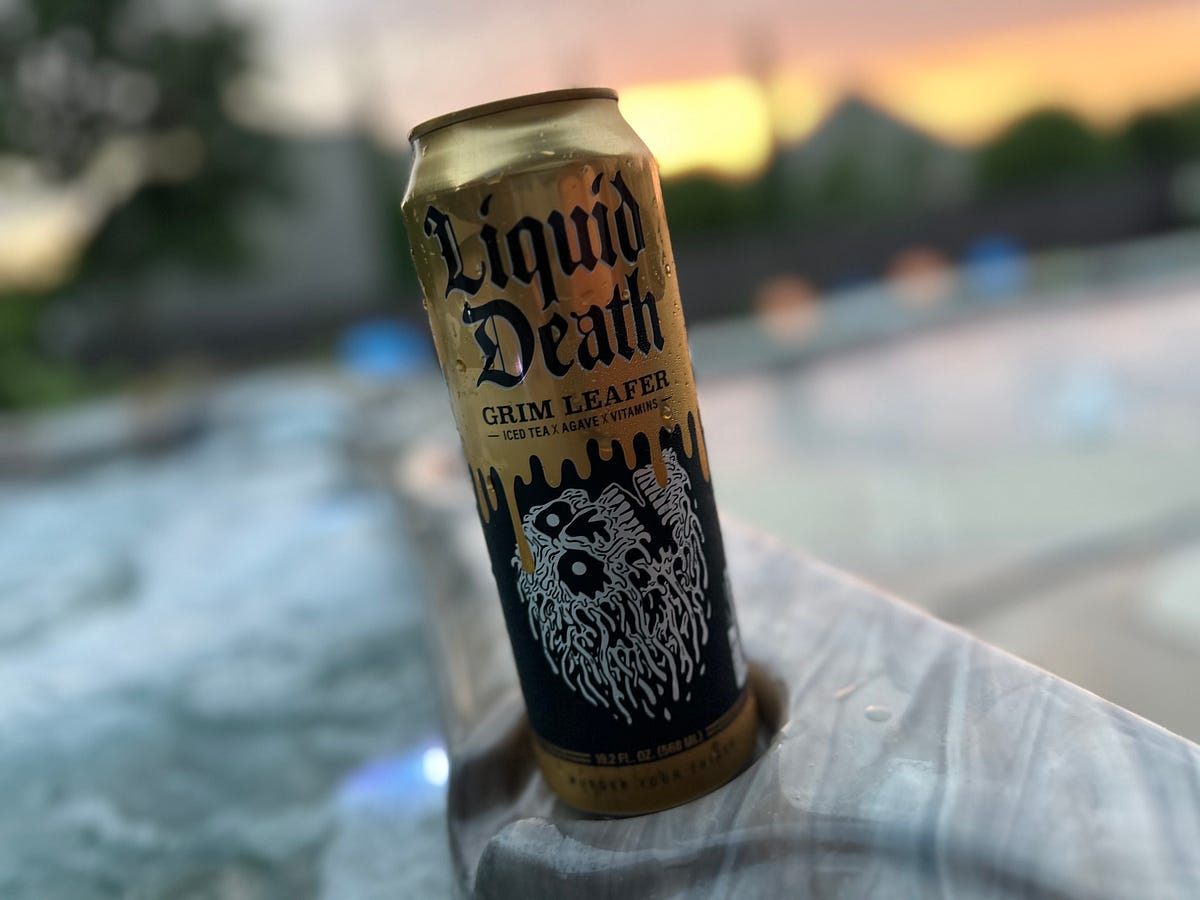 Review of New Liquid Death “Grim Leafer” Drink | by Sean Michael Lewis | Medium