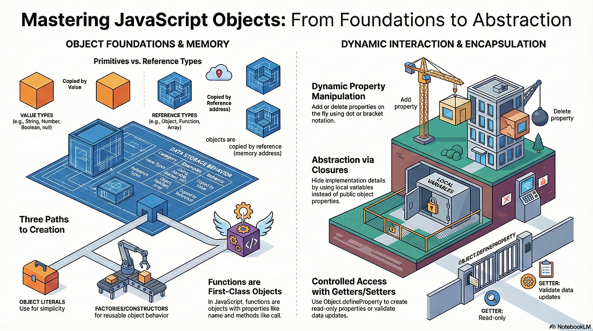 JavaScript Objects Explained: Memory, OOP Patterns | Dev Genius