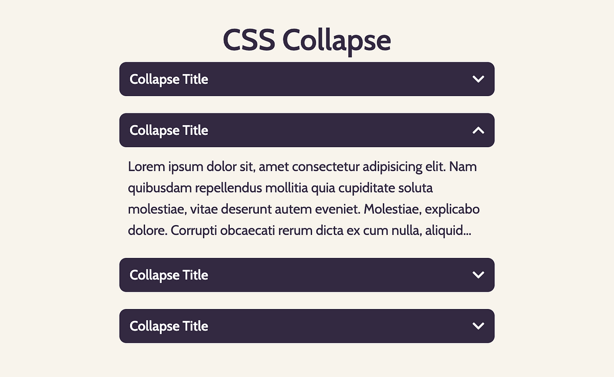 How to Build a Pure CSS Accordion (No JavaScript Needed) | by Desai Hardik | Medium