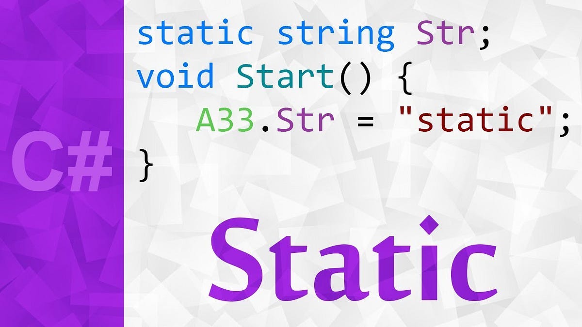Static keyword nədir? - Mrsalimofff - Medium