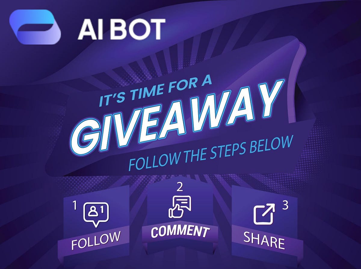 Giveaway 🔥 3 Fantastic Prizes of 15 DaysAIBot Acces📷 Details: 👉 Follow comment and share this ...