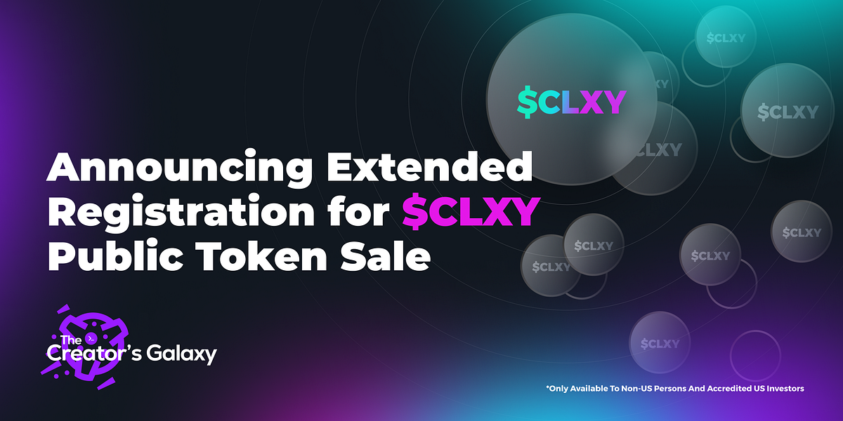 Announcing Extended Registration for $CLXY Public Token Sale | by ...