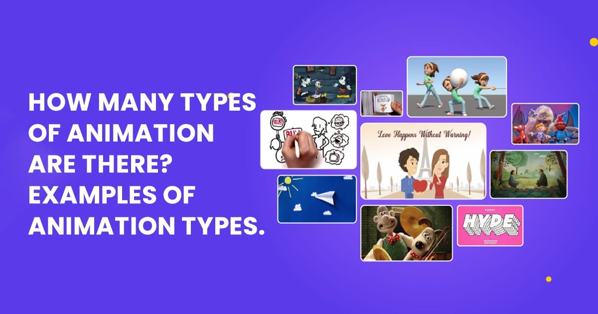 How many types of animation are there? examples of animation types ...
